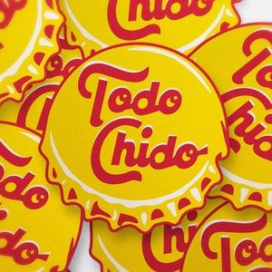 Todo Chido Topo Chico Sticker - 2.5in Bottle Cap Vinyl Decal – Funny ...