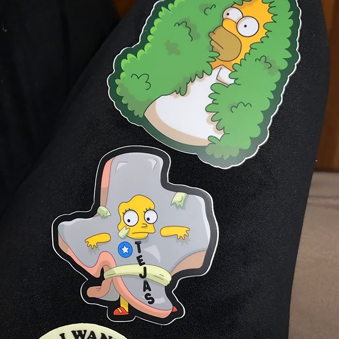 Homer Hiding Bush the Simpsons Sticker 3.5in Waterproof the - Etsy