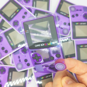 Purple Gameboy Sticker - Translucent Sticker - Retro Kids - Nintendo ...