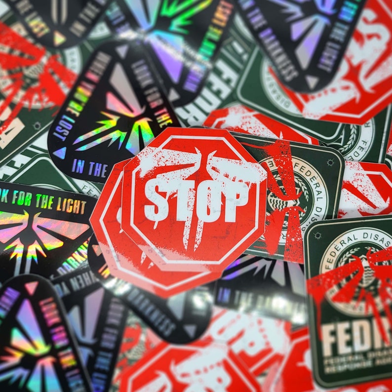 Fireflies Stop Sign Sticker TLOU Sticker Stickers the Last - Etsy