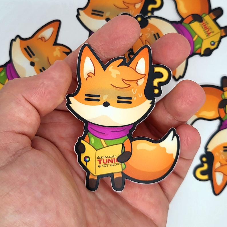 Tunic Game Lost Fox Sticker Tunic Fox Game Map Sticker - Etsy