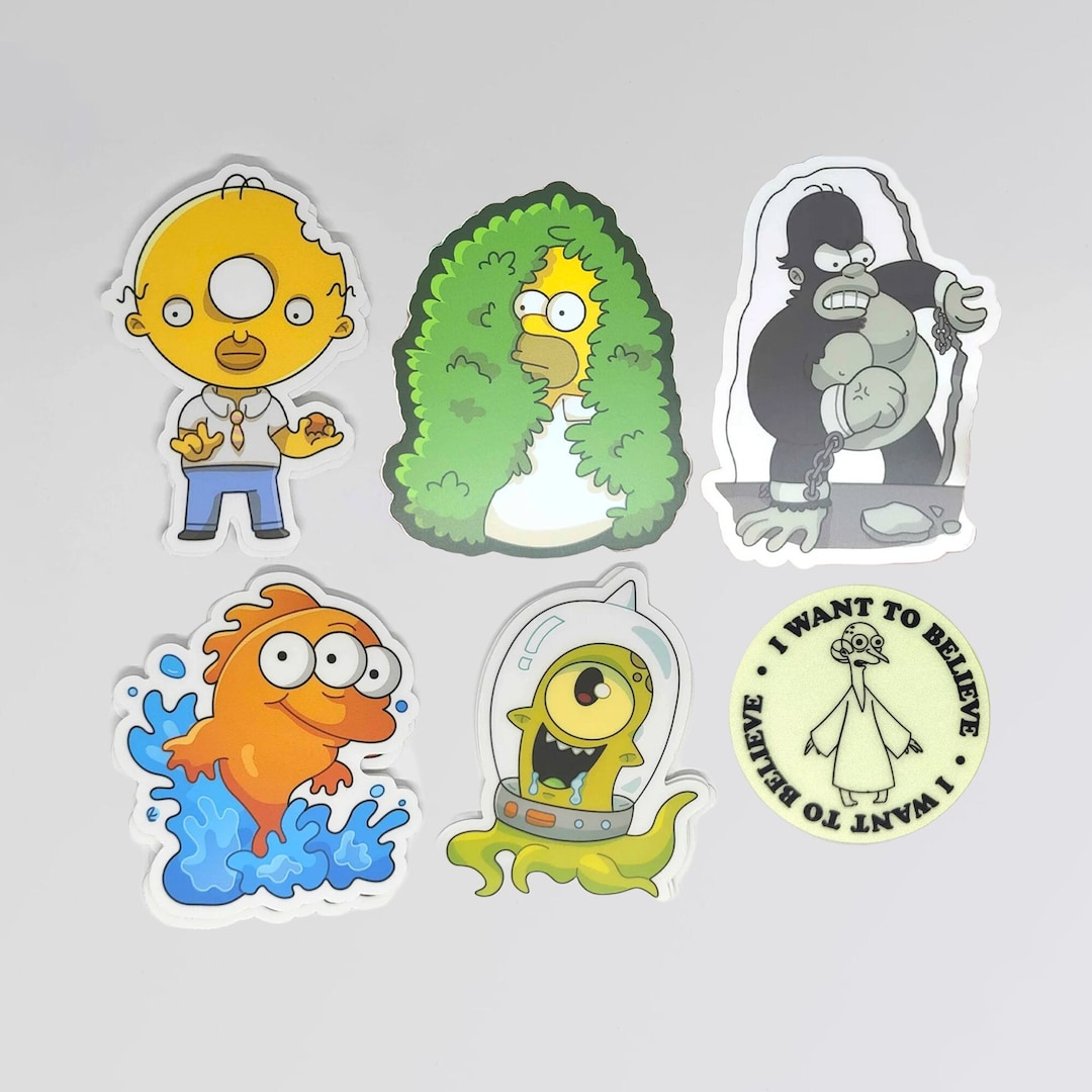 Simpsons Horror Sticker Pack (6 Pack) – Treehouse of Horror the ...