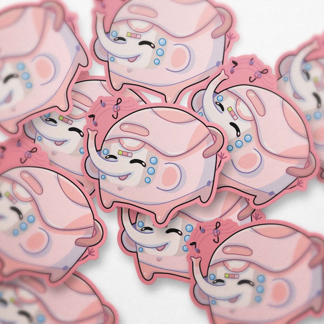 Cute Elephant Rice Cooker Vinyl Sticker – 3in Water Proof Decal ...