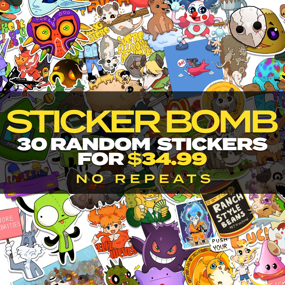 30 Random Sticker Pack Deal Anime Stickers – Funny Stickers – Meme ...