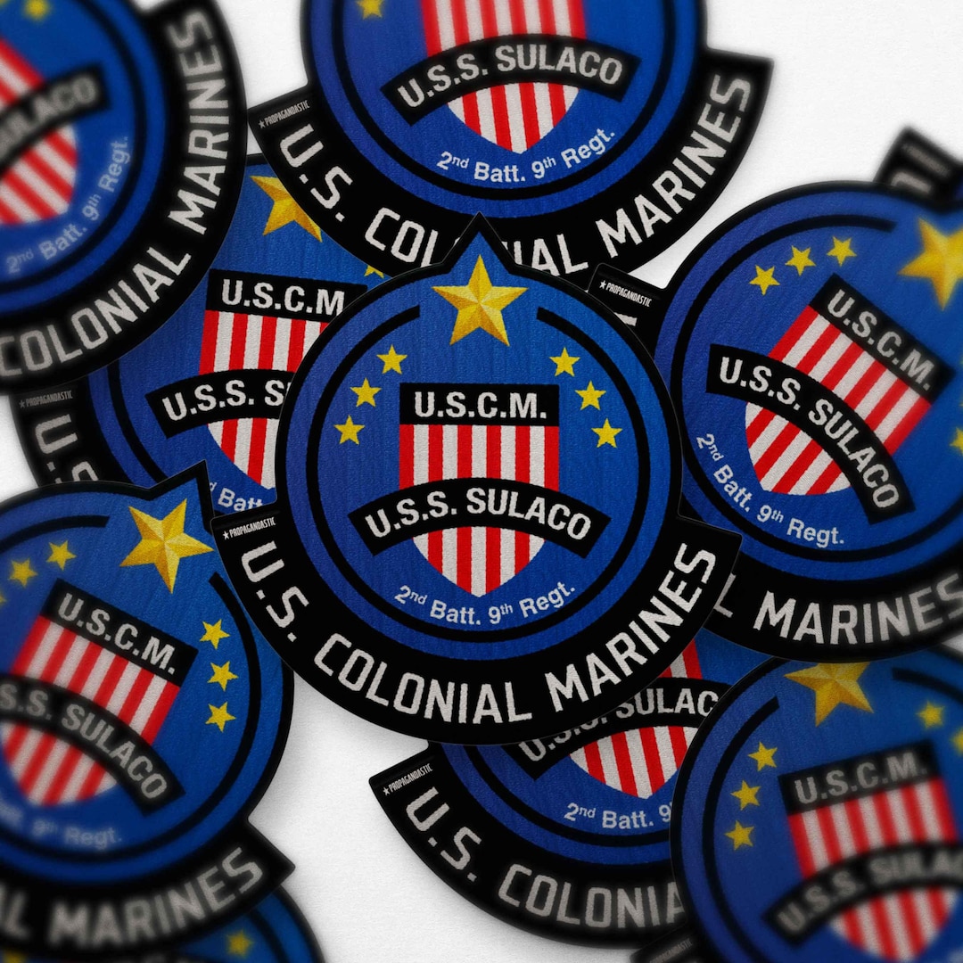 USS Sulaco U.S. Colonial Marines Patch Sticker - Alien Xeno Movie ...