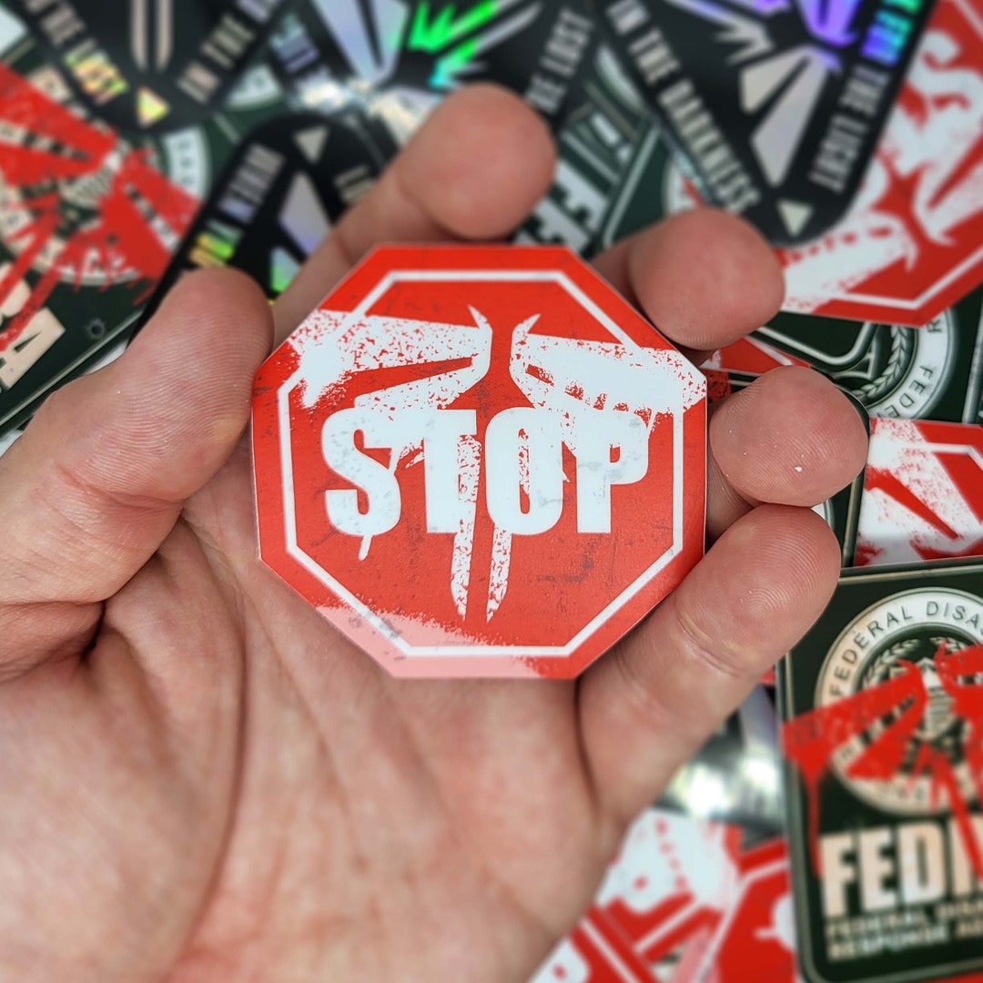 Fireflies Stop Sign Sticker – TLOU Sticker – Stickers the Last of Us ...