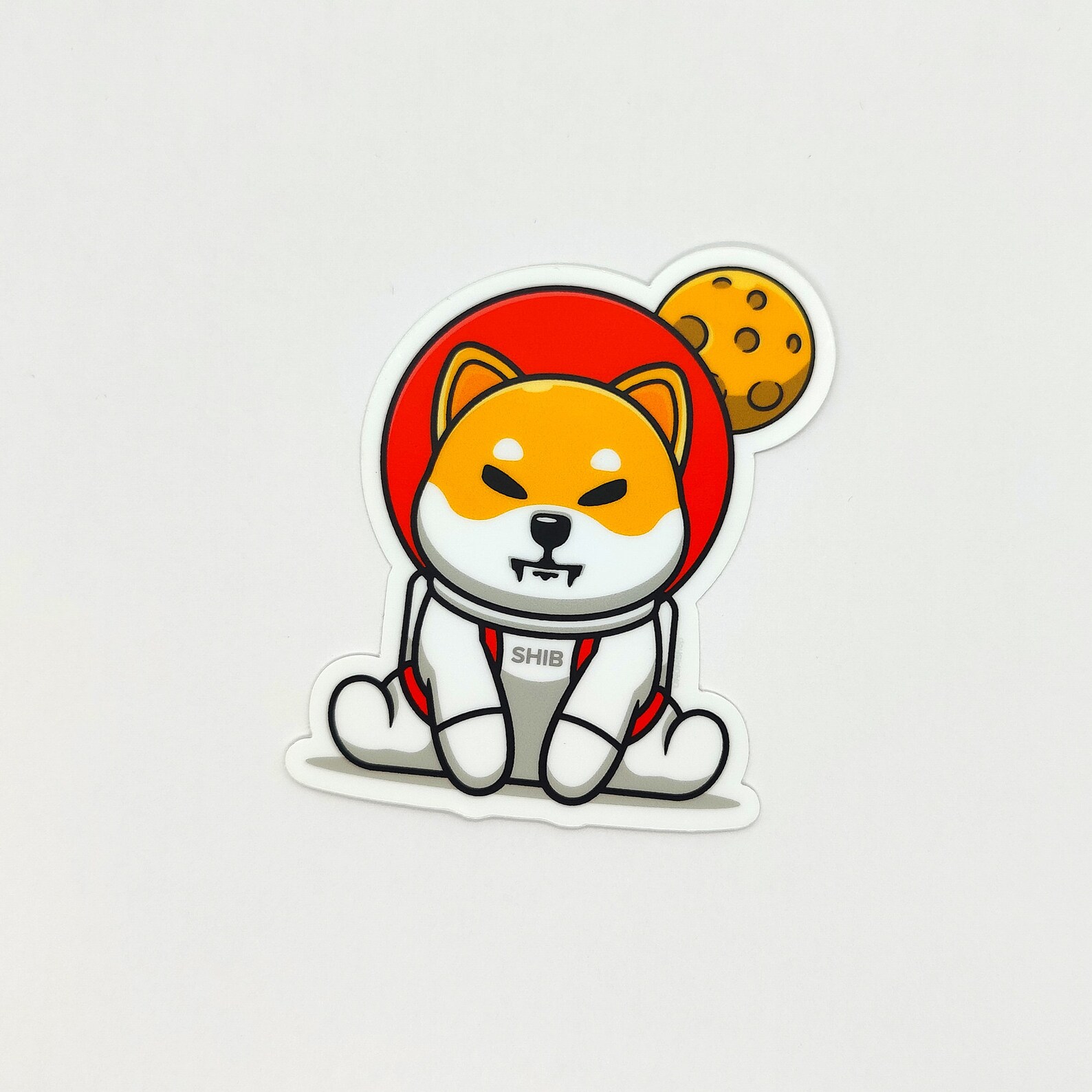 Shiba Inu Astronaut Cute Sticker Shib Token Sticker Crypto - Etsy
