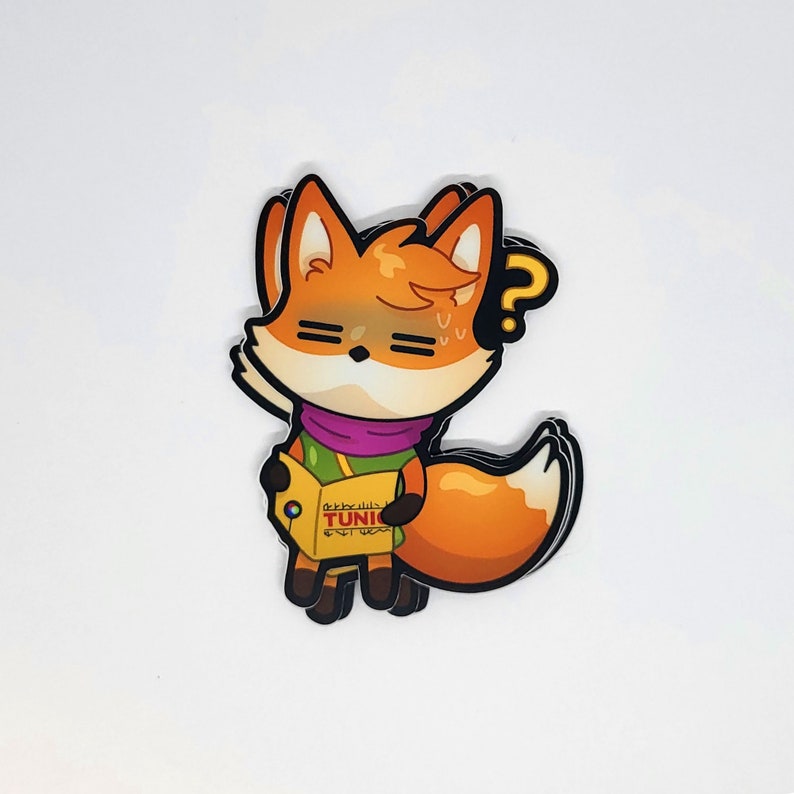 Tunic Game Lost Fox Sticker Tunic Fox Game Map Sticker - Etsy