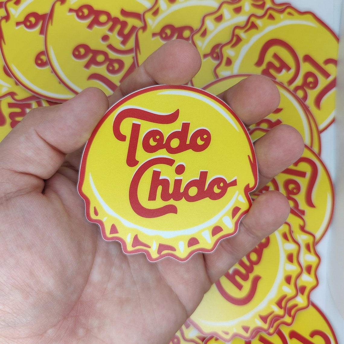Todo Chido Topo Chico Sticker 2.5in Bottle Cap Vinyl Decal - Etsy