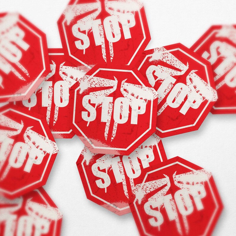 Fireflies Stop Sign Sticker TLOU Sticker Stickers the Last - Etsy