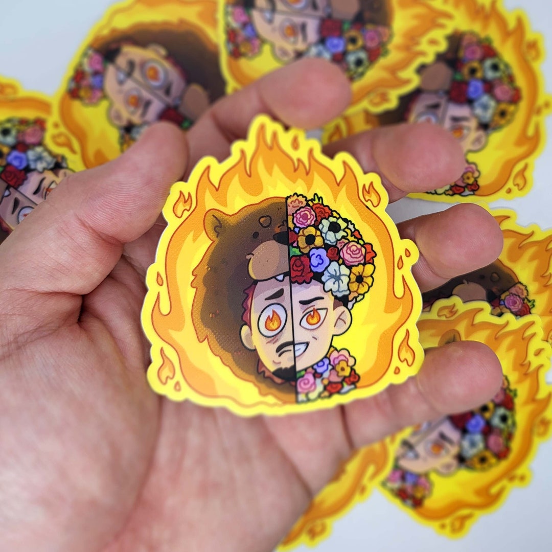 A24 Midsommar Bear Flower Sticker – Waterproof Horror Sticker – A24 ...