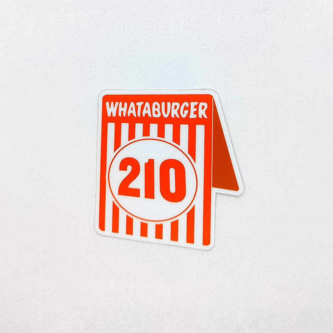 Whataburger Table Number Texas Stickers Gifts for San Antonio, Austin ...