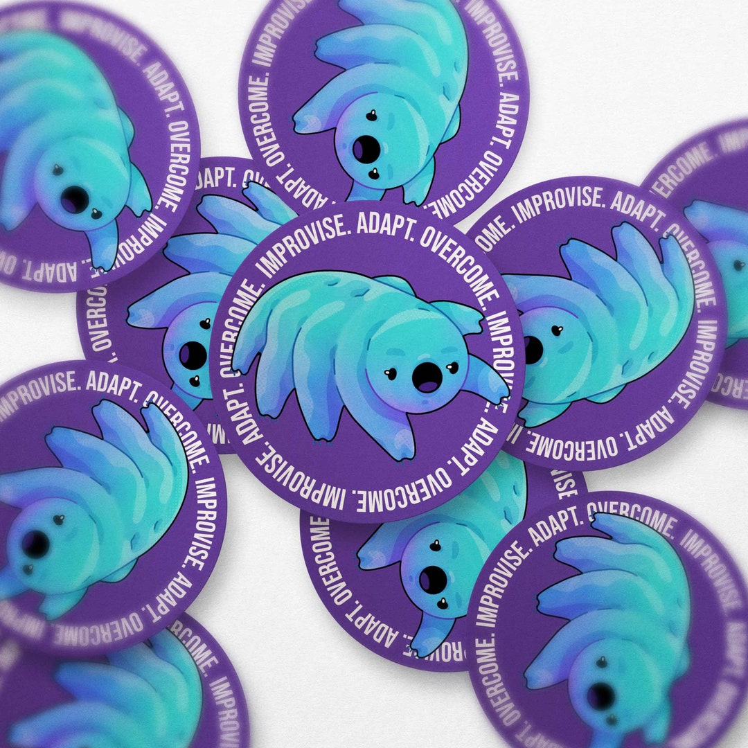 Cute Tardigrade Water Bear Sticker – 3in Vinyl Science Sticker ...