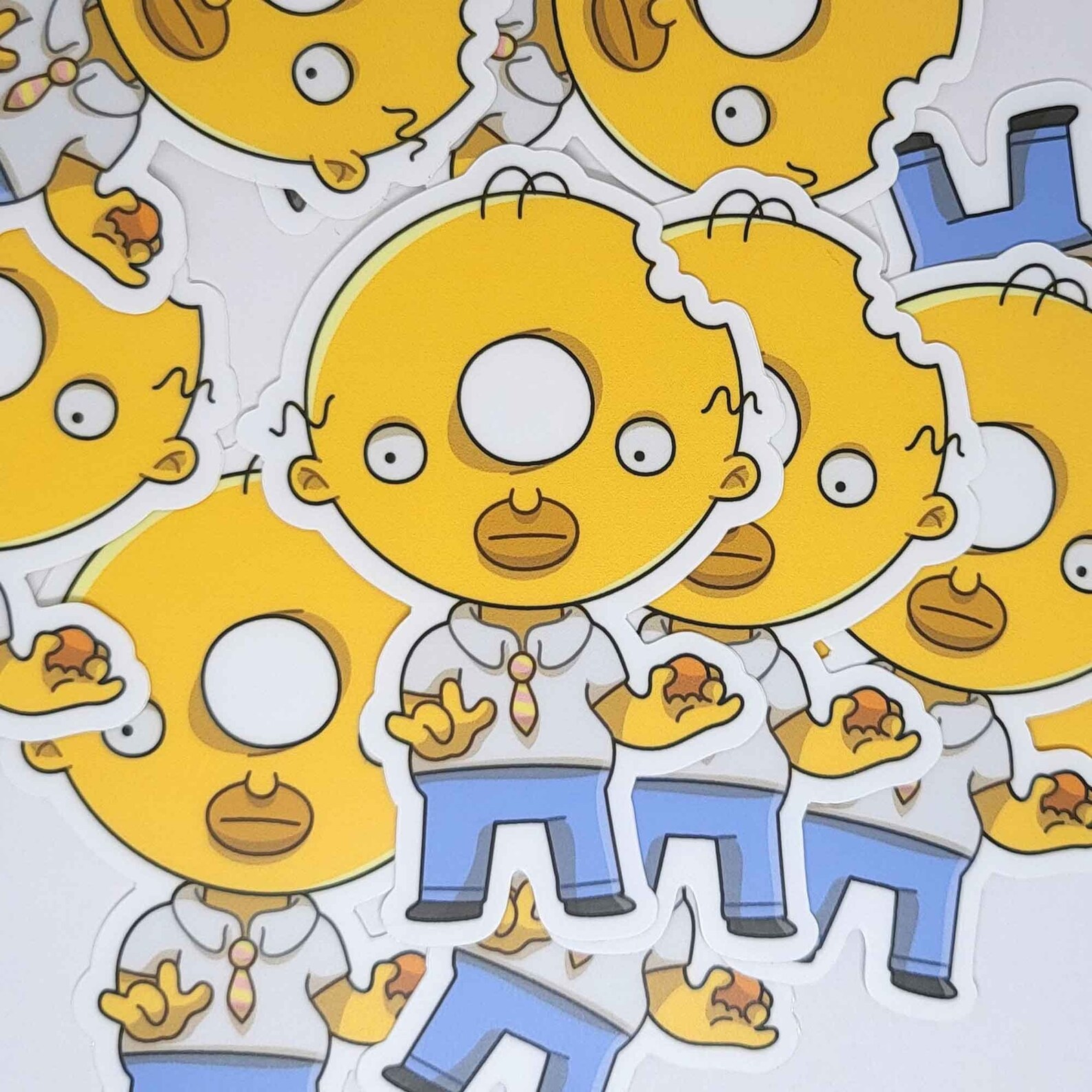 Donut Head Homer the Simpsons Horror Sticker Treehouse of - Etsy