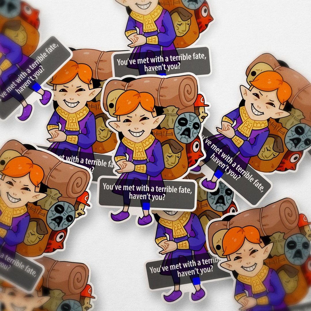Happy Mask Salesman Zelda Sticker – Waterproof Vinyl Zelda Game Sticker ...