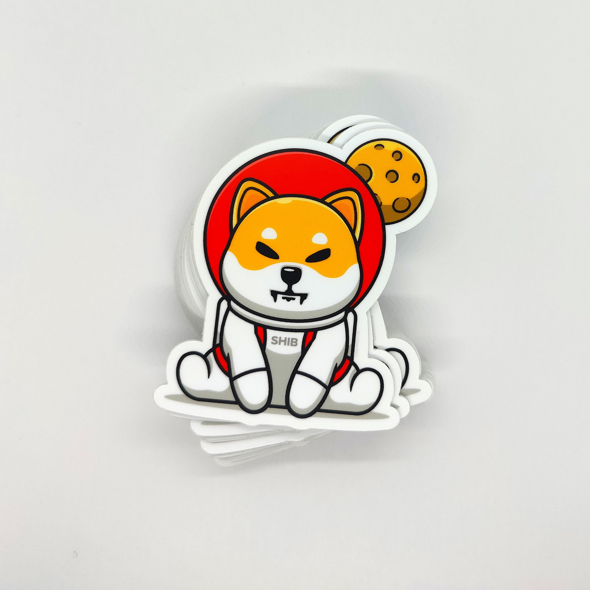 Shiba Inu Astronaut Cute Sticker Shib Token Sticker Crypto - Etsy