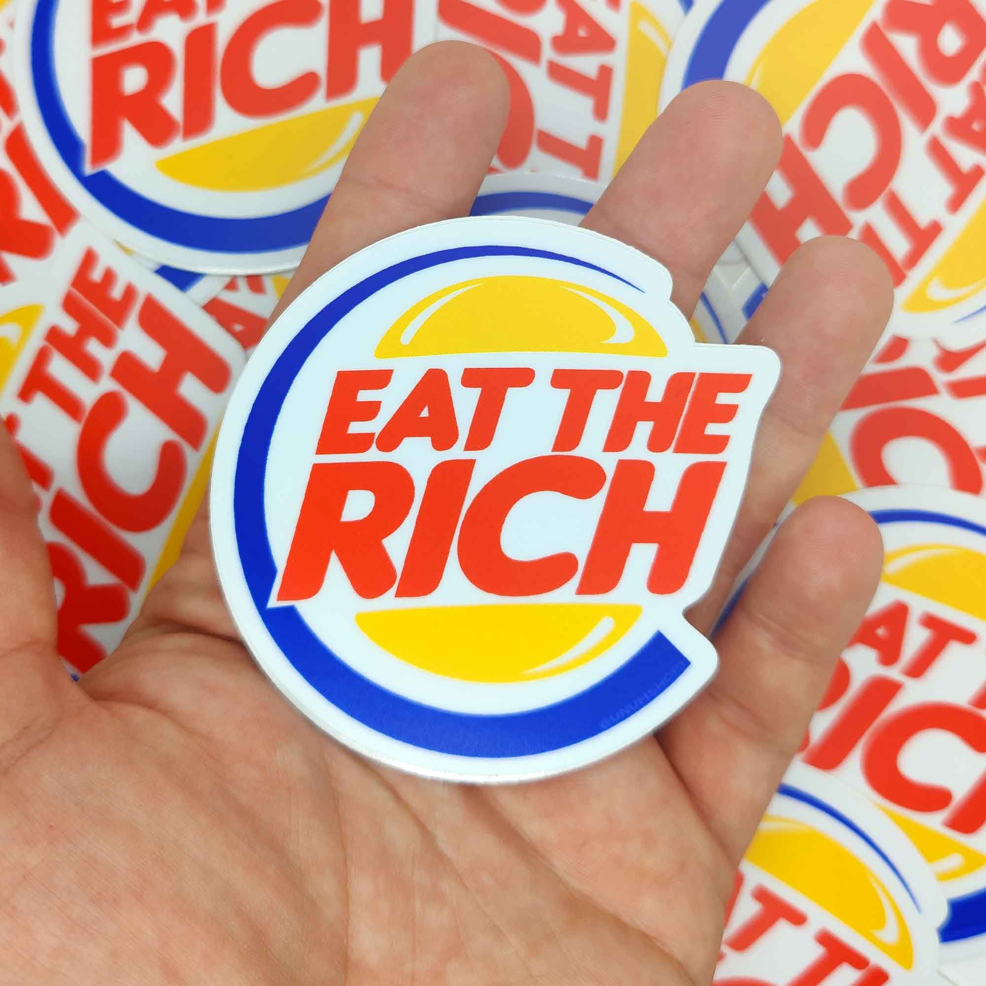 Eat The Rich Sticker Burger King Inspiriert | Etsy