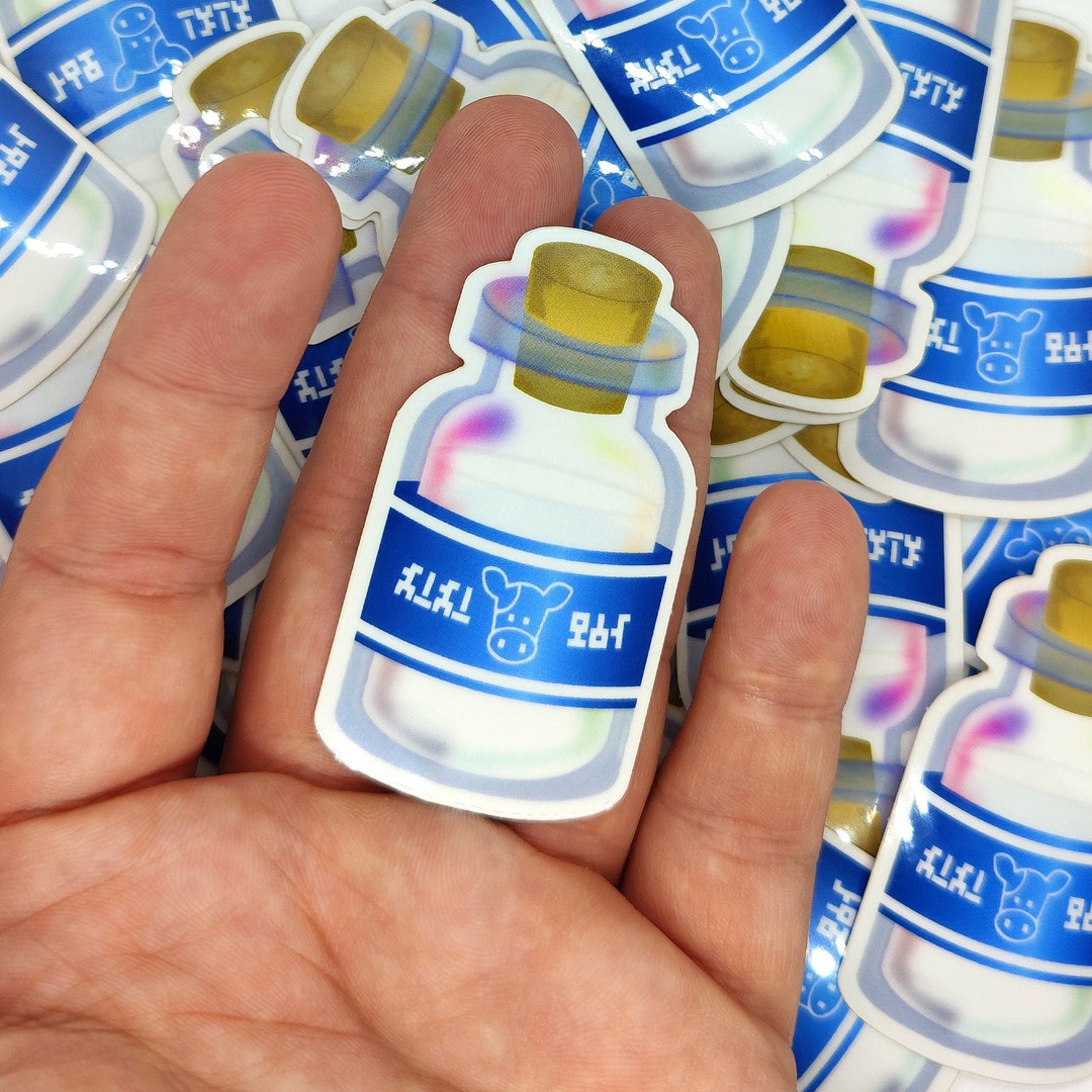 Zelda Milk Bottle Sticker – Lon Lon Ranch Milk Zelda Clear Sticker ...