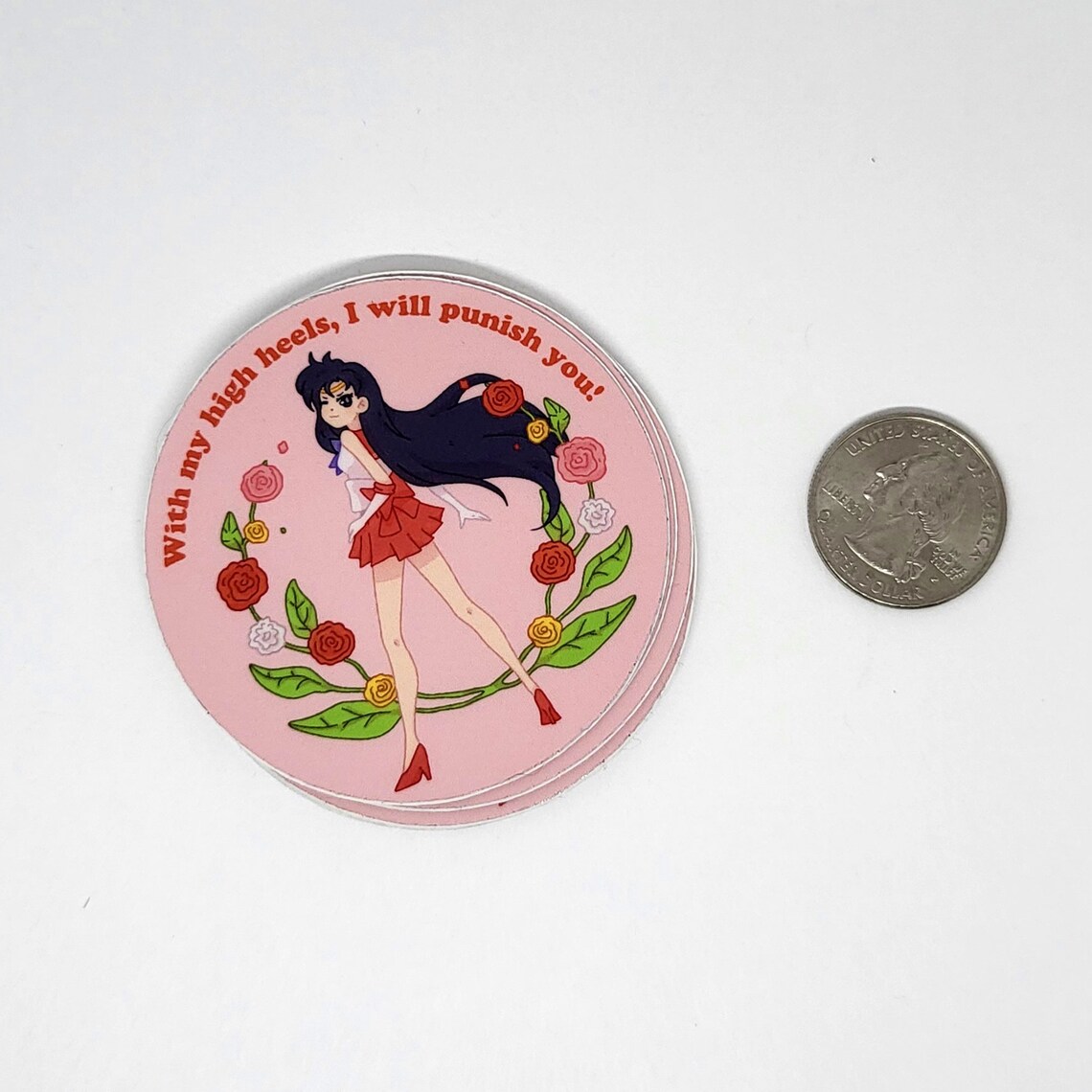 Sailor Mars Sailor Moon Sticker Cute Sailor Mars Sticker - Etsy