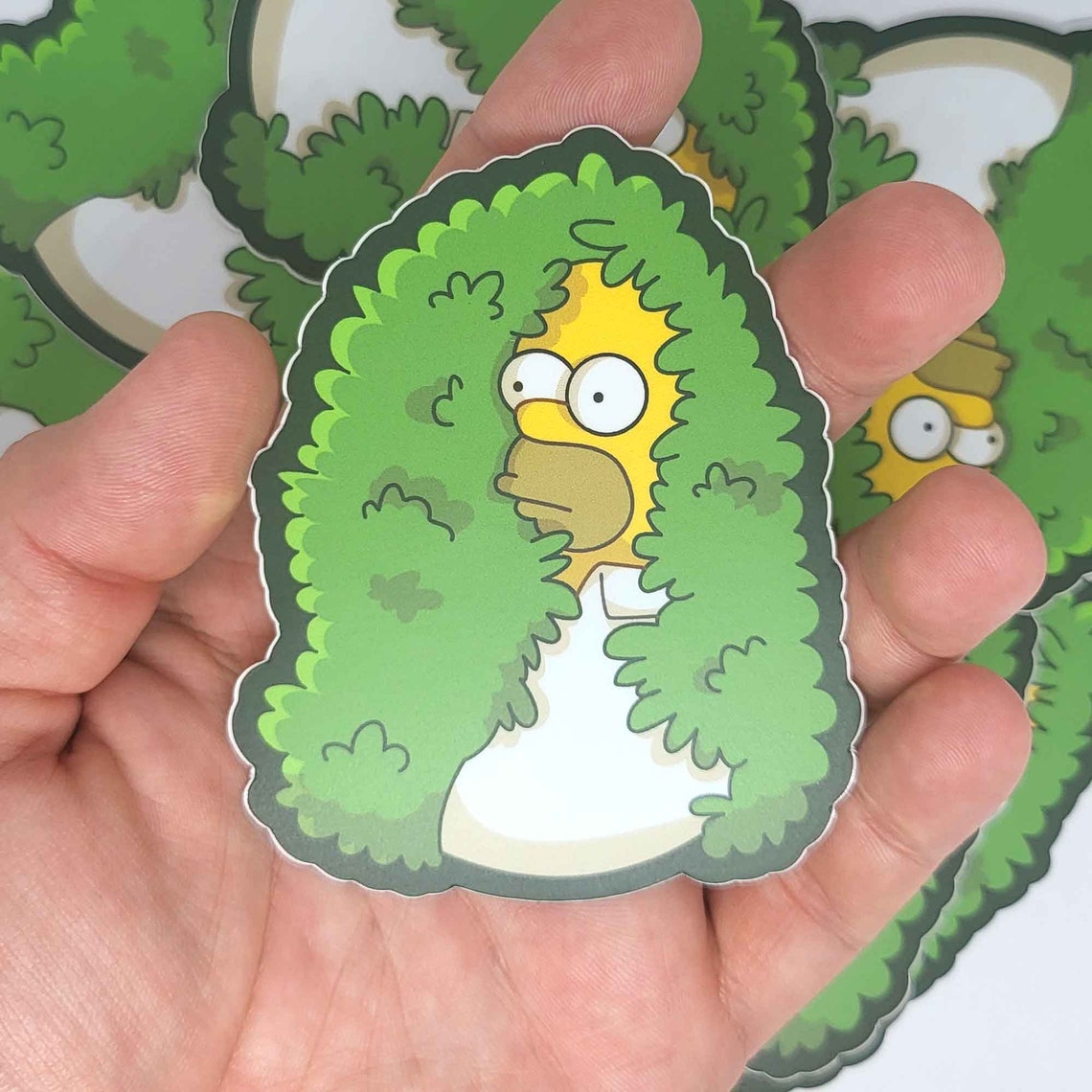 Homer Hiding Bush the Simpsons Sticker – 3.5in Waterproof the Simpsons ...