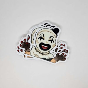 Terrifier Movie Clown Sticker – 3in Art the Clown Horror Sticker ...