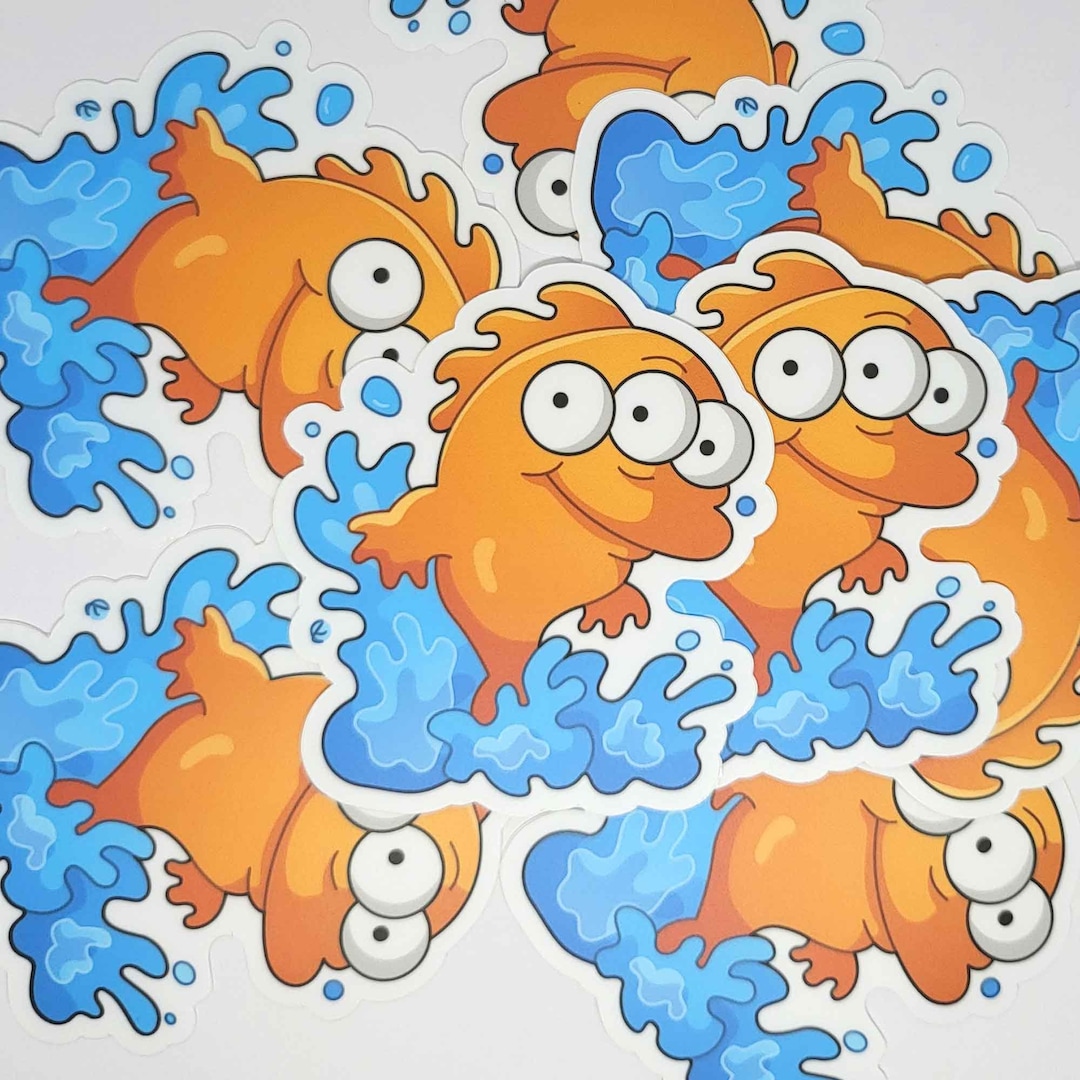 Blinky the Fish Simpsons Sticker – Waterproof Vinyl Sticker – the ...