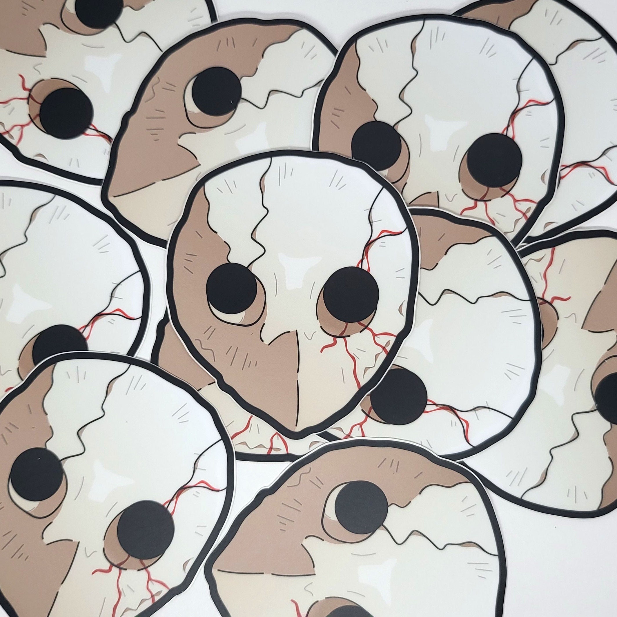 Evangelion Anime Angel Mask Sticker Waterproof Vinyl Neon - Etsy