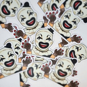 Terrifier Movie Clown Sticker – 3in Art the Clown Horror Sticker ...