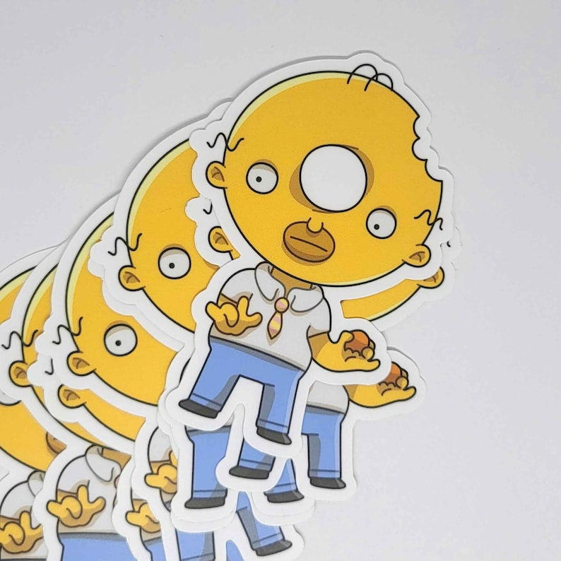 Donut Head Homer the Simpsons Horror Sticker Treehouse of - Etsy