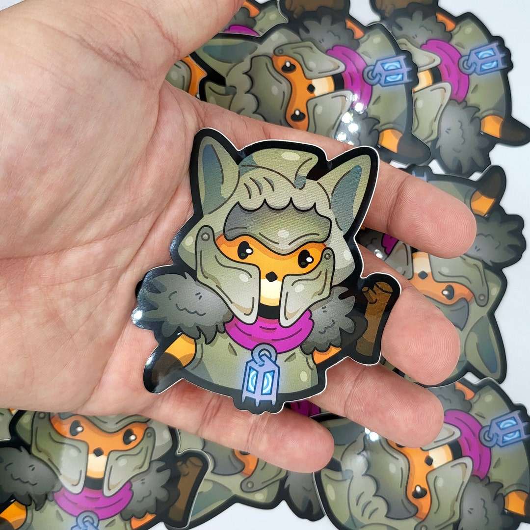 Cute Fox Tunic Game Sticker – Tunic Fox With Armor and Stick ...