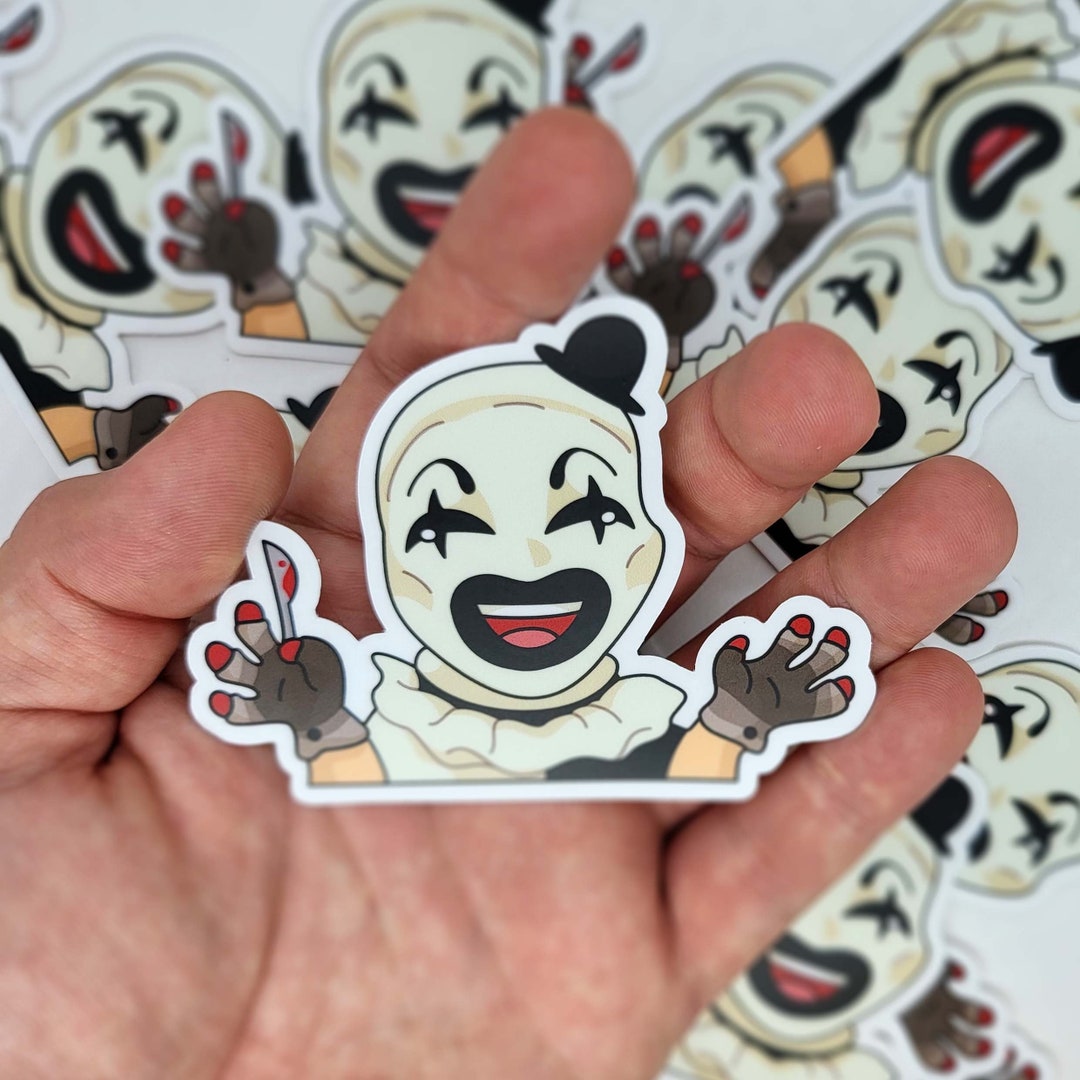 Terrifier Movie Clown Sticker – 3in Art the Clown Horror Sticker ...