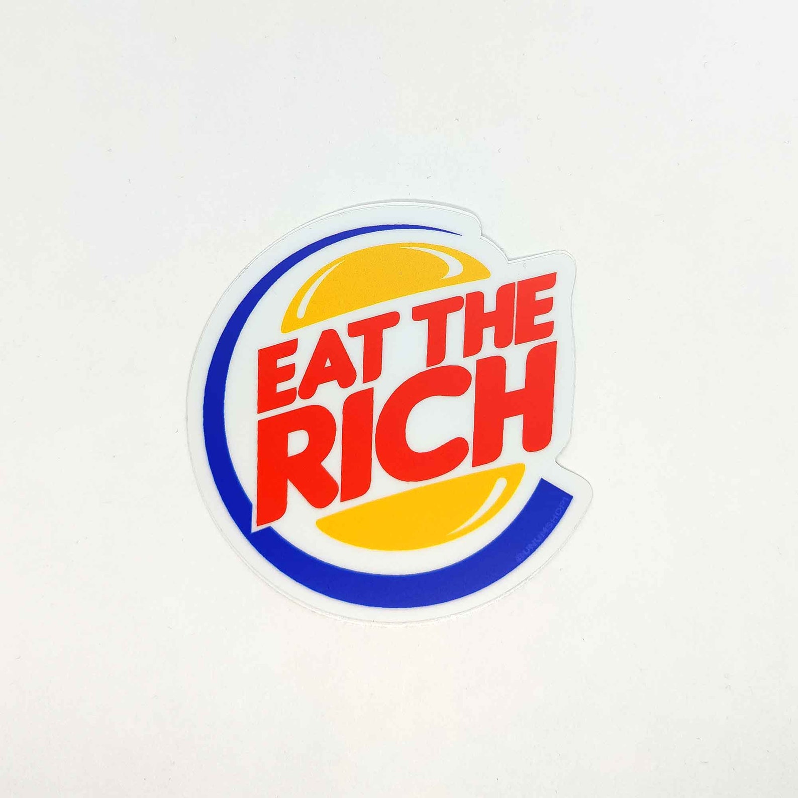 Eat the Rich Sticker Burger King Inspired Anti Capitalist | Etsy