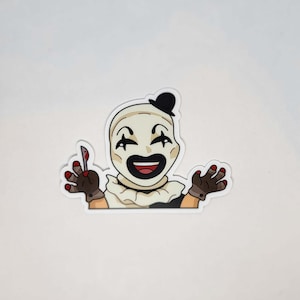 Terrifier Movie Clown Sticker – 3in Art the Clown Horror Sticker ...