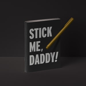 Stick Me Daddy Reusable Sticker Book | Funny Collection Album | Decal ...