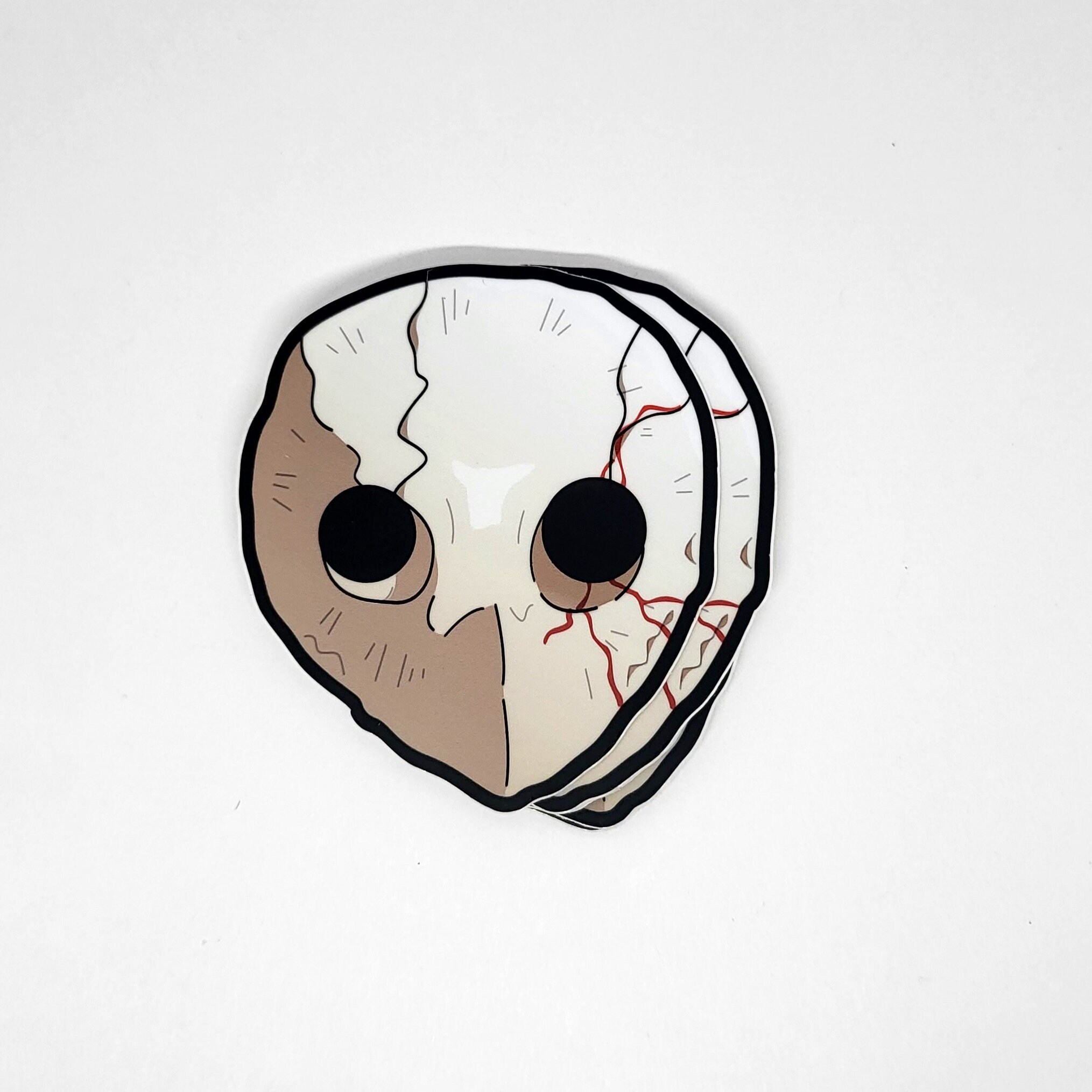 Evangelion Anime Angel Mask Sticker Waterproof Vinyl Neon - Etsy