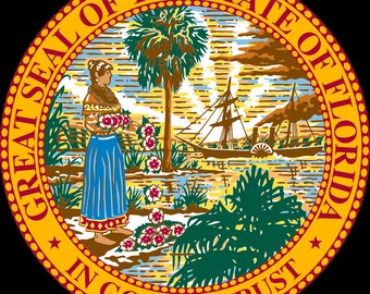 Florida State Seal | Etsy