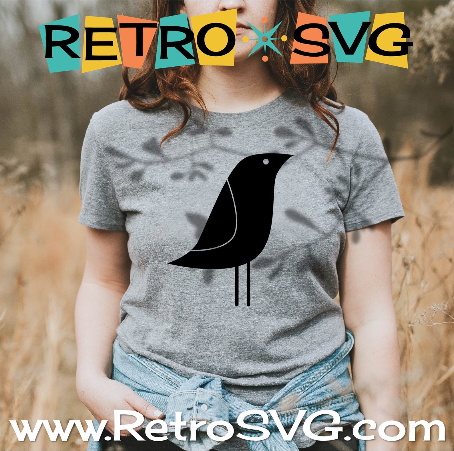 Mid Century Modern Birds SVG Cricut Cut Files Retro Penguin | Etsy