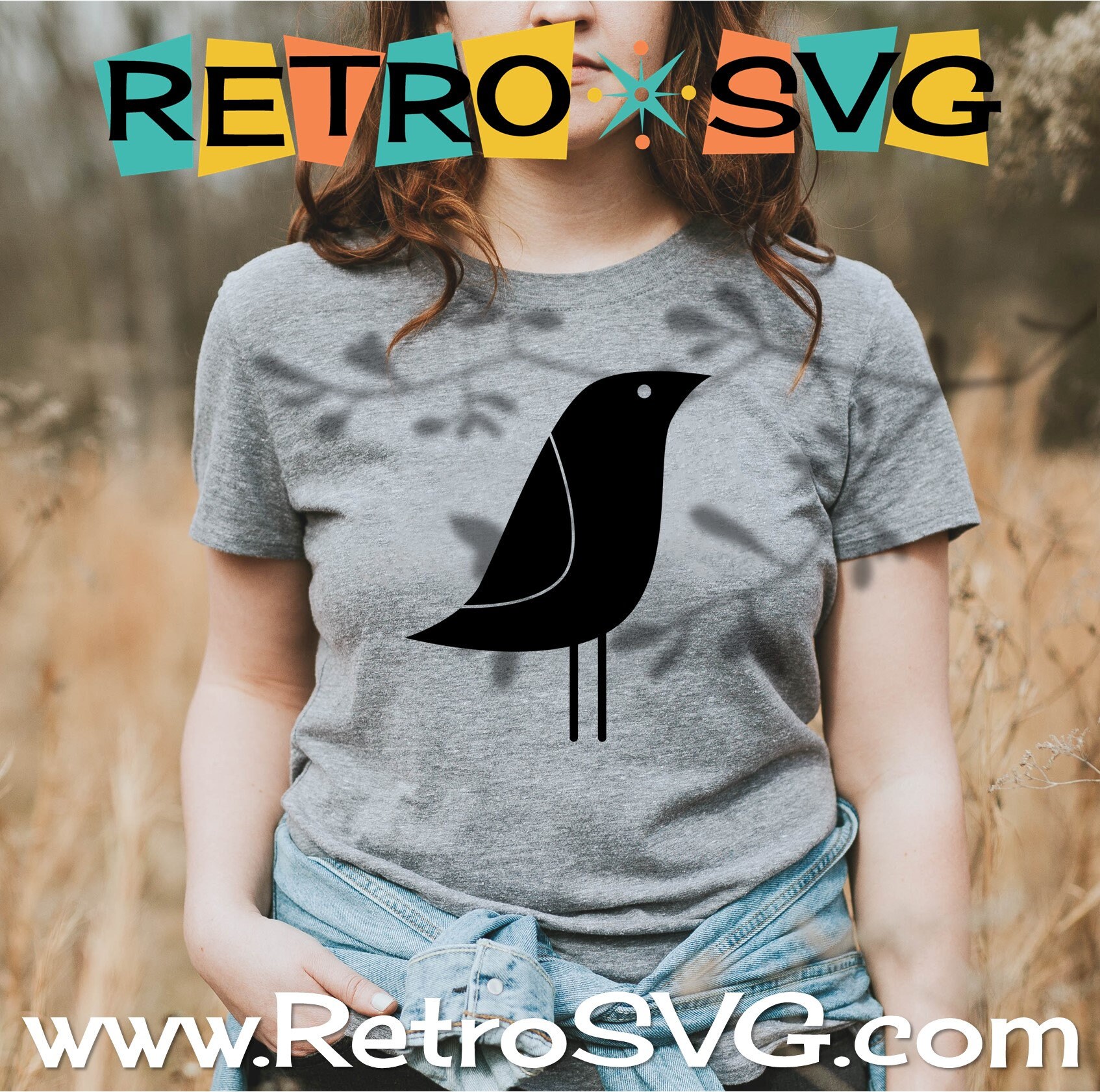 Mid Century Modern Birds SVG Cricut Cut Files Retro Penguin | Etsy