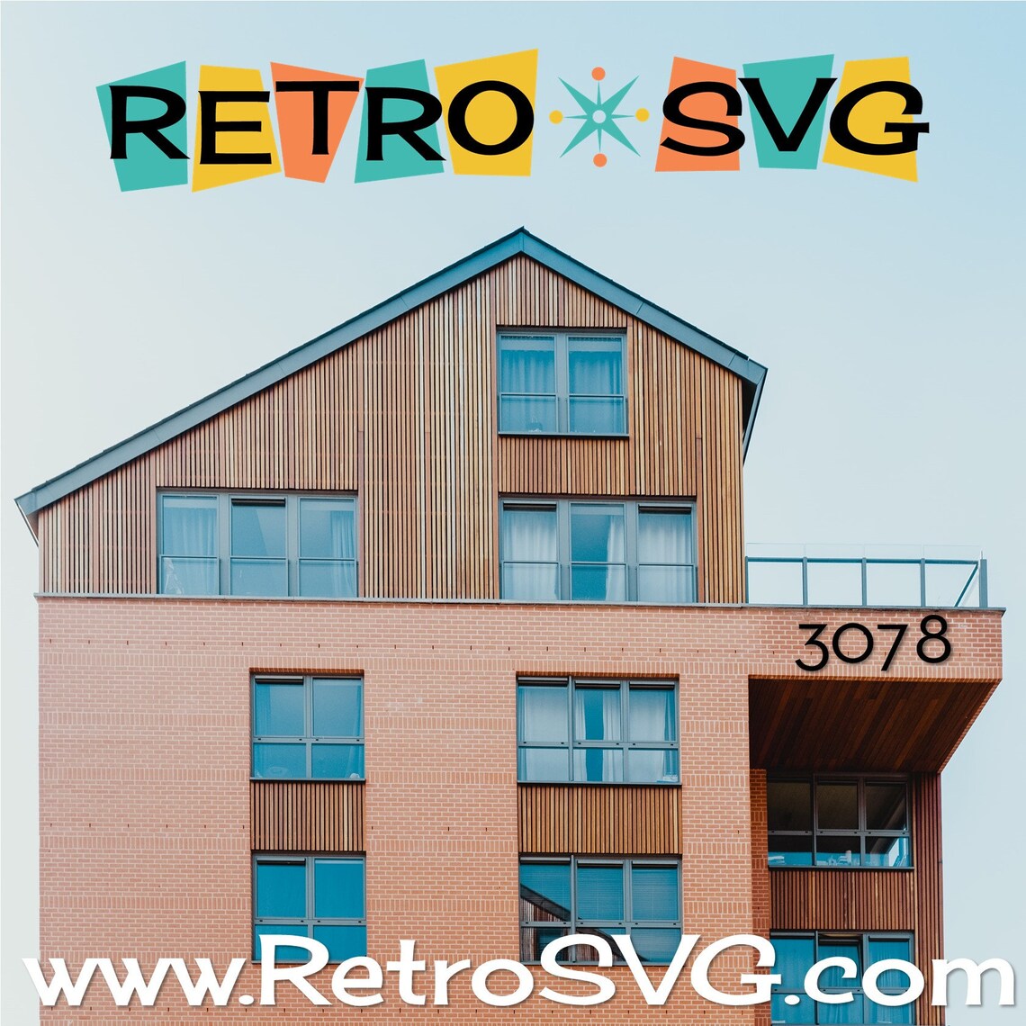 Mid Century Modern House Numbers SVG Cricut Retro Numbers | Etsy Canada
