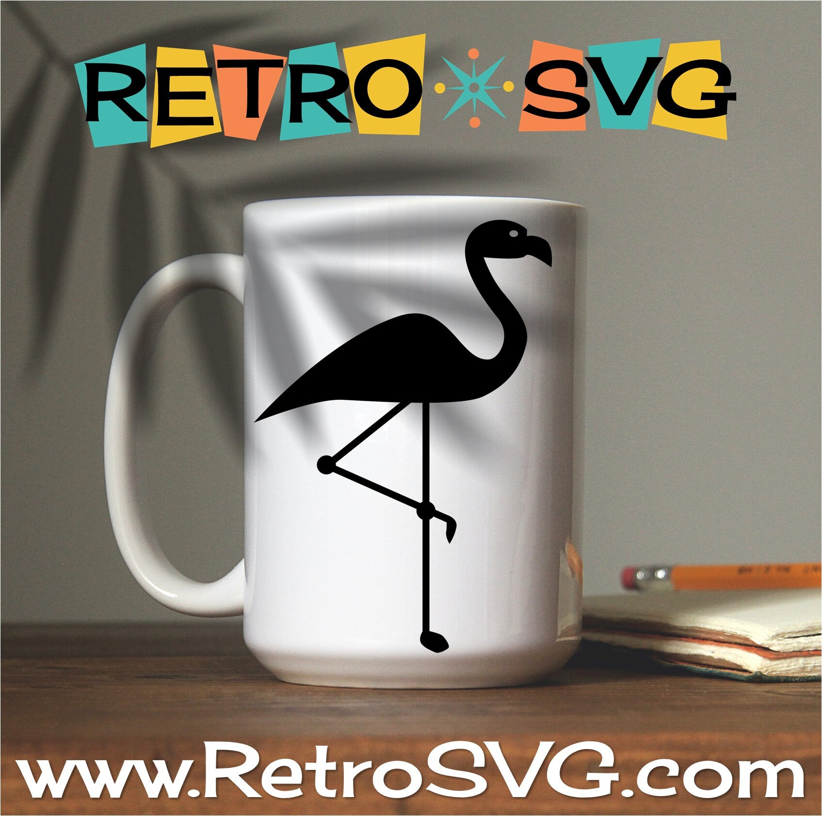 Mid Century Modern Birds SVG Cricut Cut Files Retro Penguin | Etsy