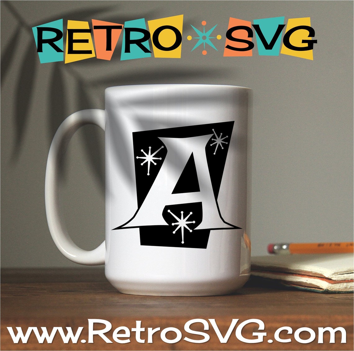 Mid Century Modern Atomic Alphabet SVG Cricut Cut File Laser - Etsy