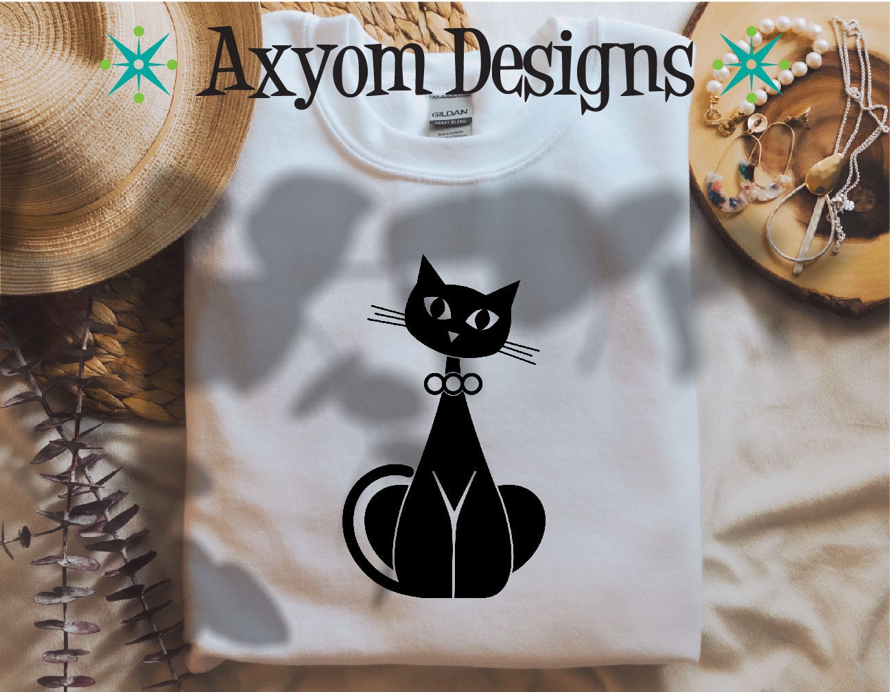 Mid Century Modern Atomic Cats SVG, Cricut Cut Files, Retro Kitty ...