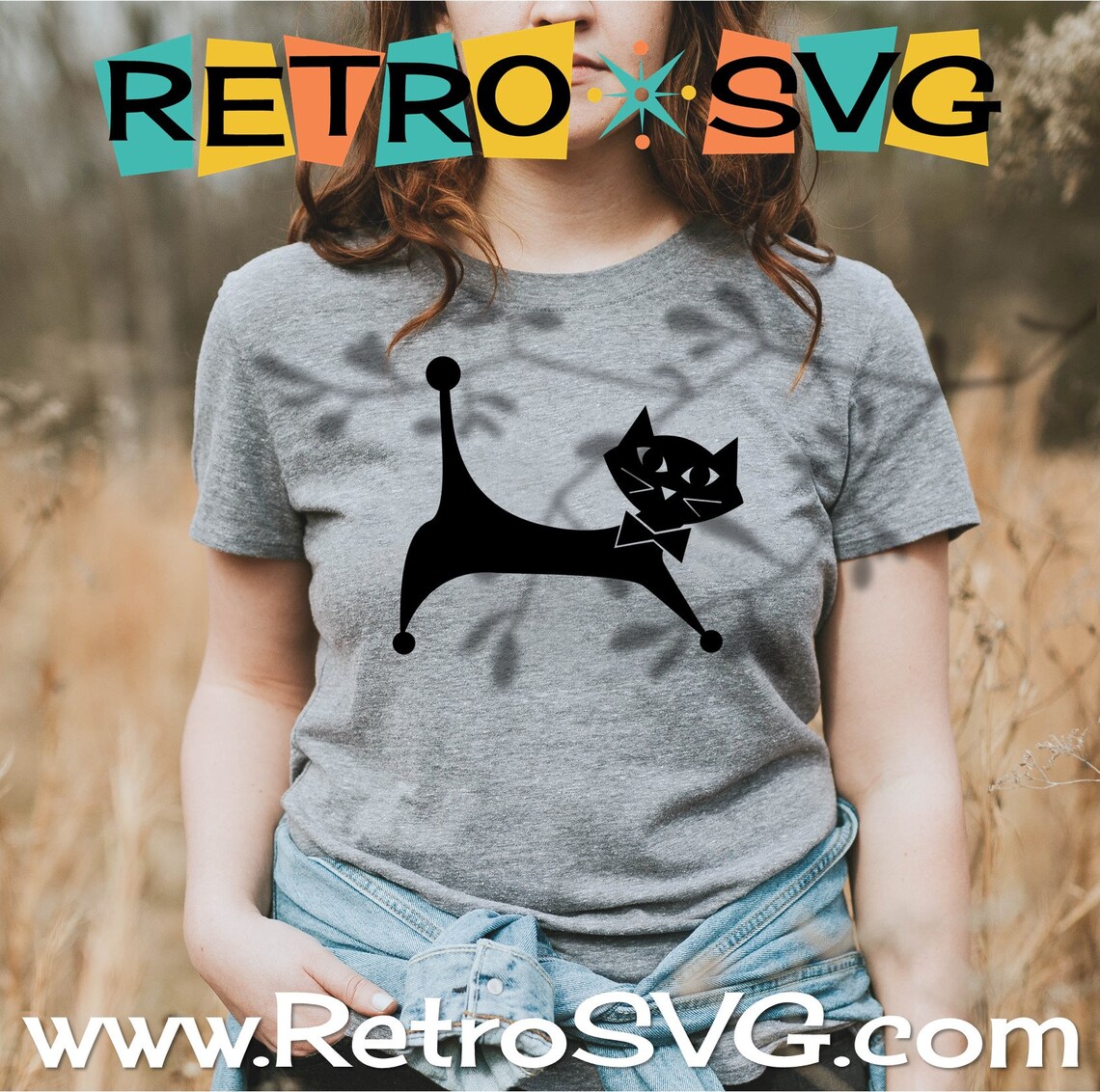 Mid Century Modern Atomic Cats SVG Cricut Cut File Retro - Etsy