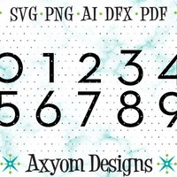 Modern House Number - Etsy