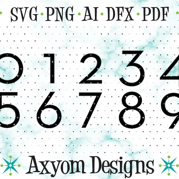 Mid Century Modern House Numbers - Etsy