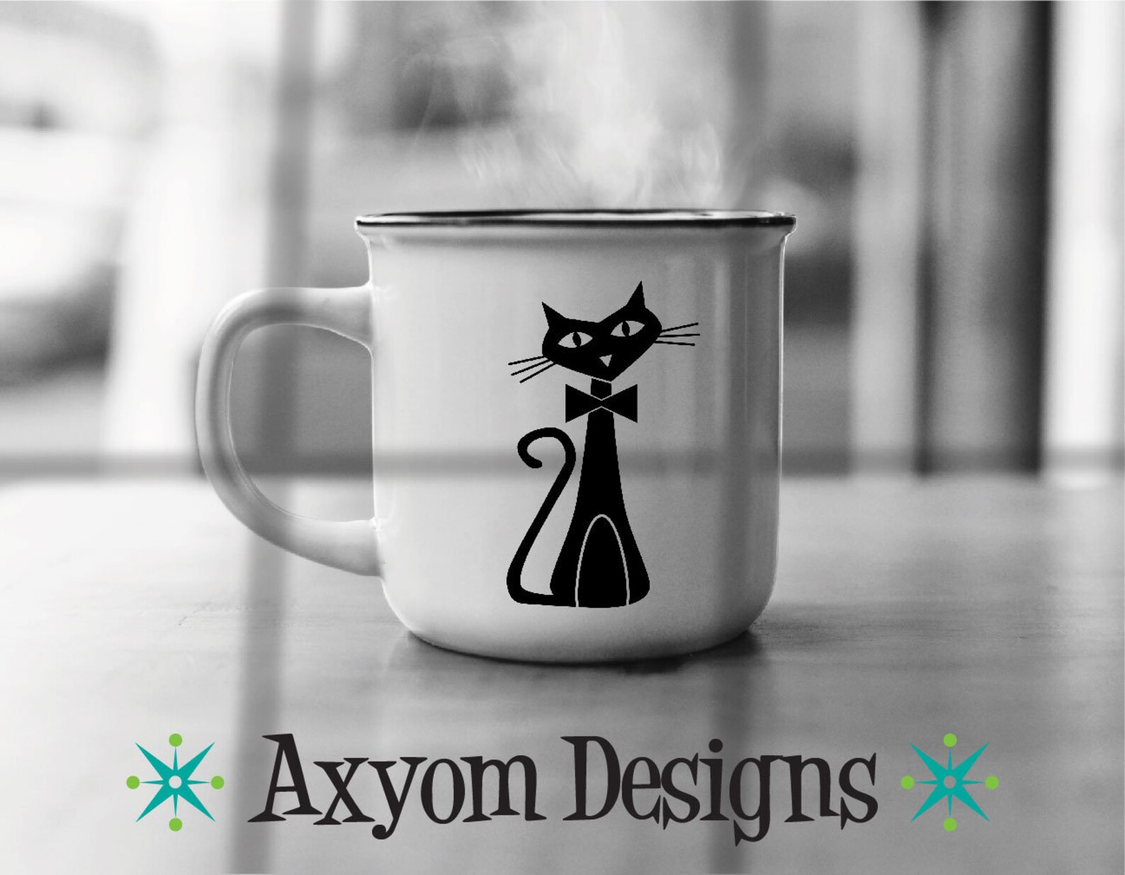 Mid Century Modern Atomic Cats SVG, Cricut Cut Files, Retro Kitty ...