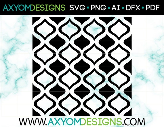 Mid Century Modern Pattern SVG Cricut File Retro Repeat | Etsy