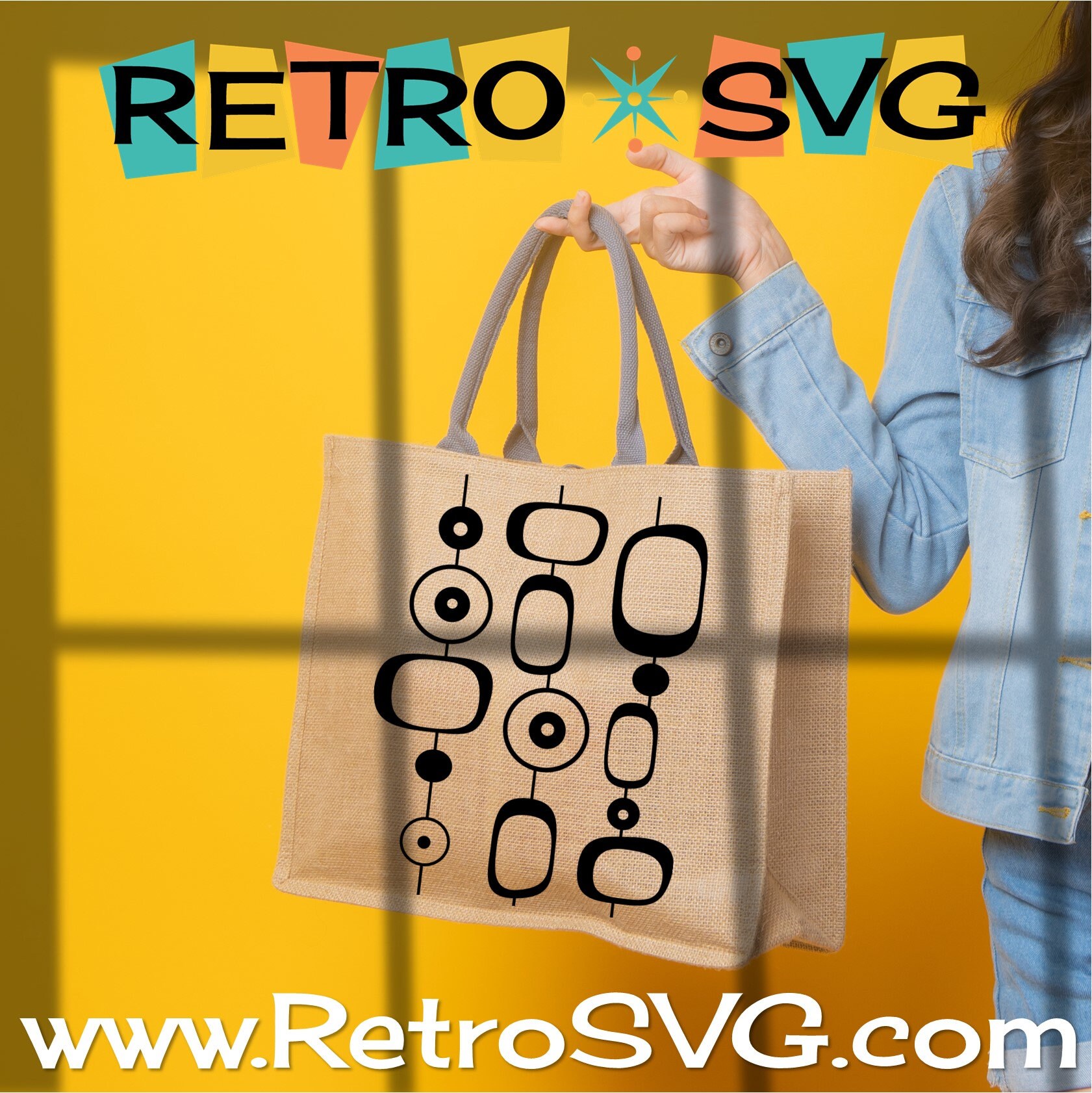 Mid Century Modern Pattern SVG Cricut Cut File Retro - Etsy