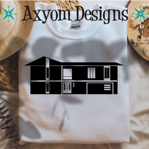 MCM Houses SVG, Cricut SVG Cut Files, Mid Century Modern Home, Mcm Home ...