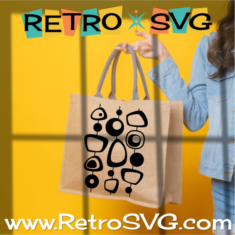 Mid Century Modern Pattern SVG Cricut Cut File Retro - Etsy